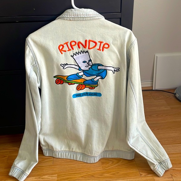 Ripndip | Jackets & Coats | Rip N Dip Catwabunga Denim Jacket Rare ...